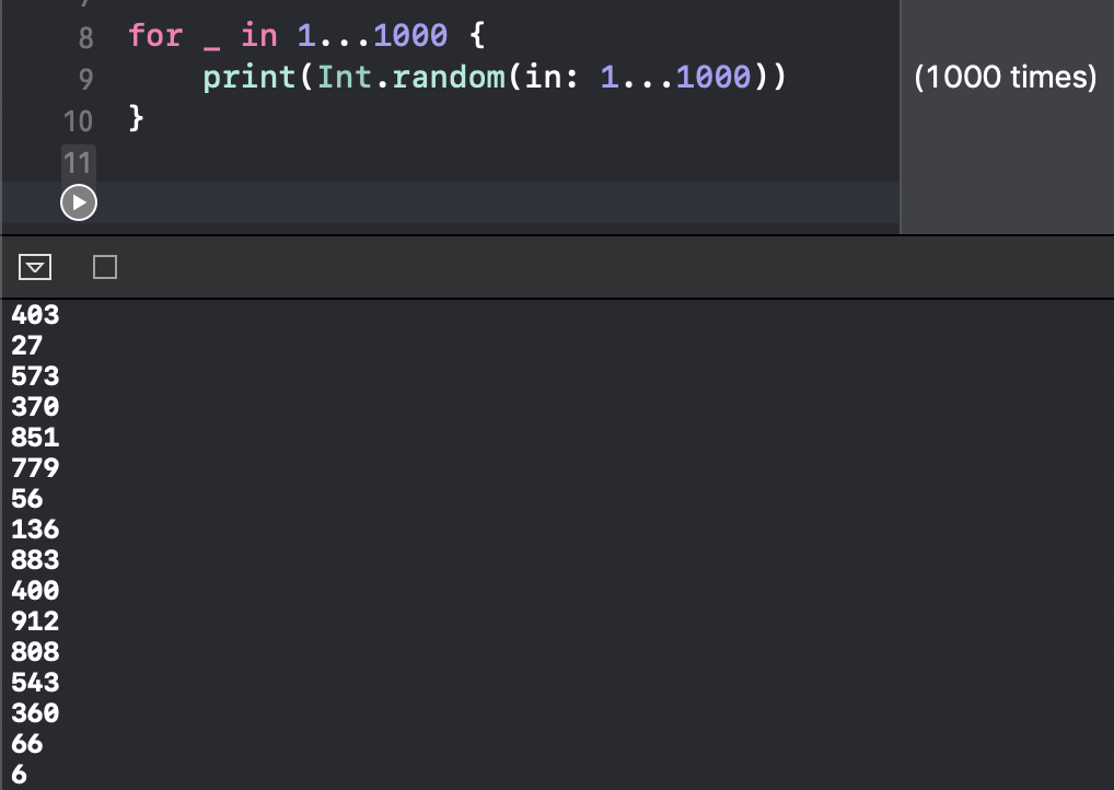 Generate Random Numbers In Swift